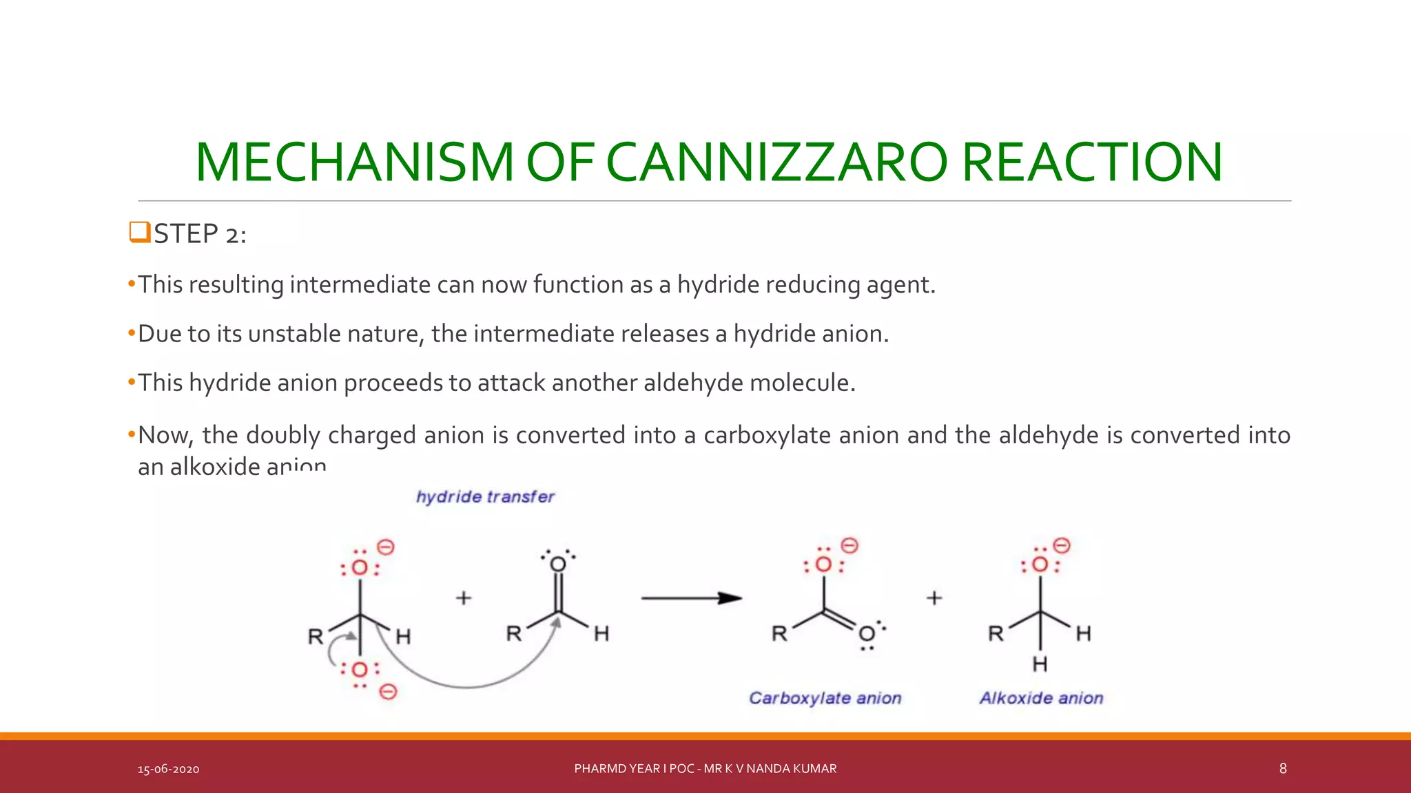 Cannizzaro reaction | PPTX