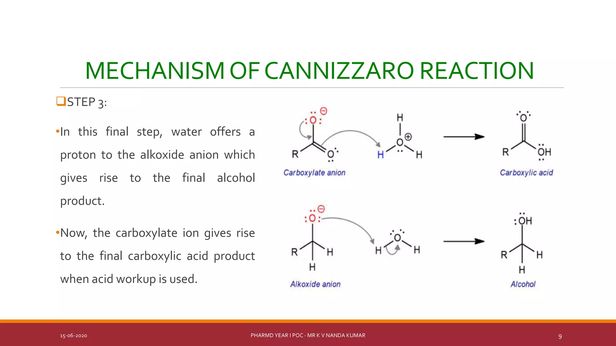 Cannizzaro reaction | PPTX