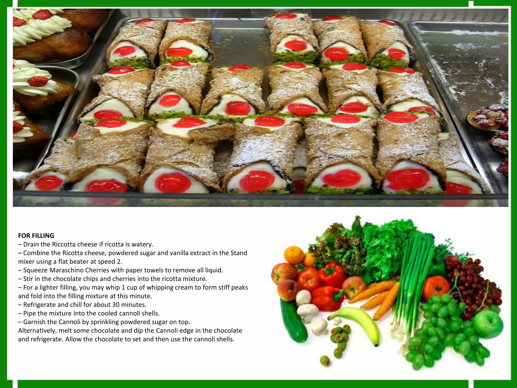 Cannoli With Kitchenaid Stand Mixer | PPTX