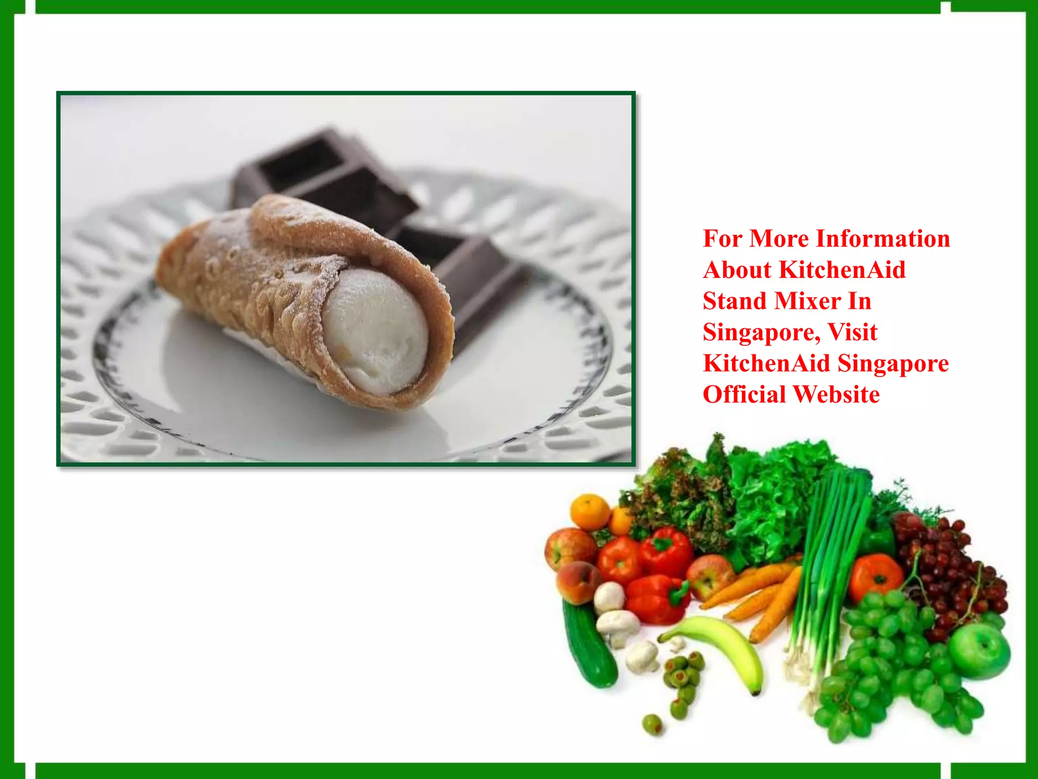 Cannoli With Kitchenaid Stand Mixer | PPTX