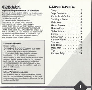 Cannon spike capcom dreamcast ntsc | PDF | Video Game Genres | Video Gaming