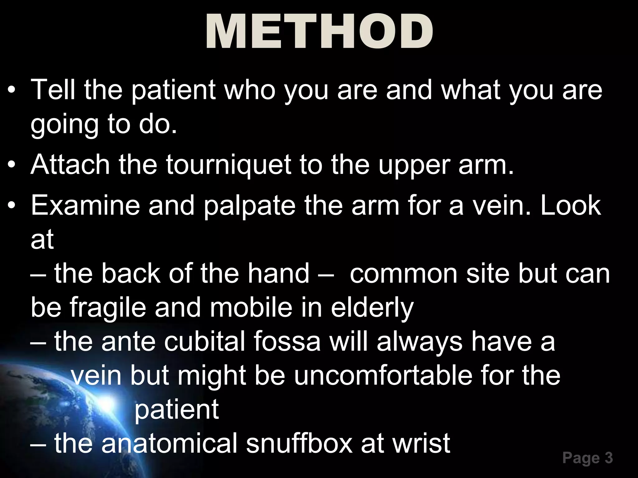Peripheral Venous Cannulation | PPTX