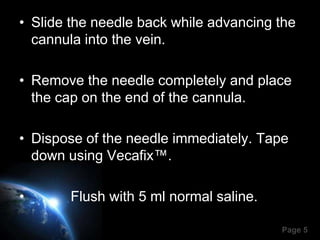 Peripheral Venous Cannulation | PPTX