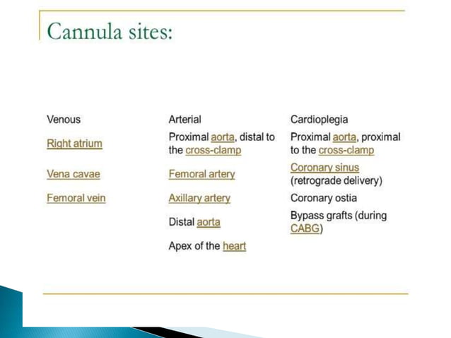 Cannulation and cardiopulmonary bypass. | PPTX