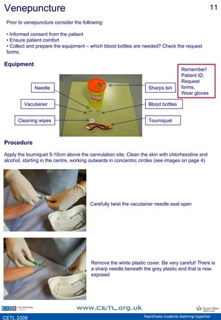 Cannulation venepuncture print | PDF | Blood Disorders | Diseases and ...