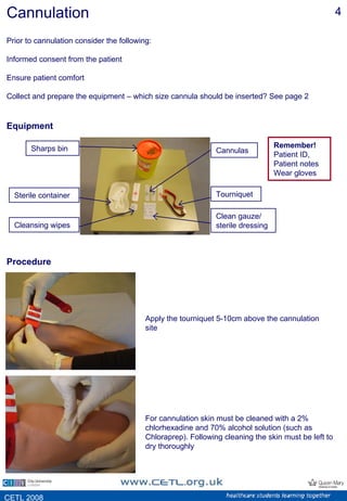Cannulation venepuncture print | PDF | Blood Disorders | Diseases and ...