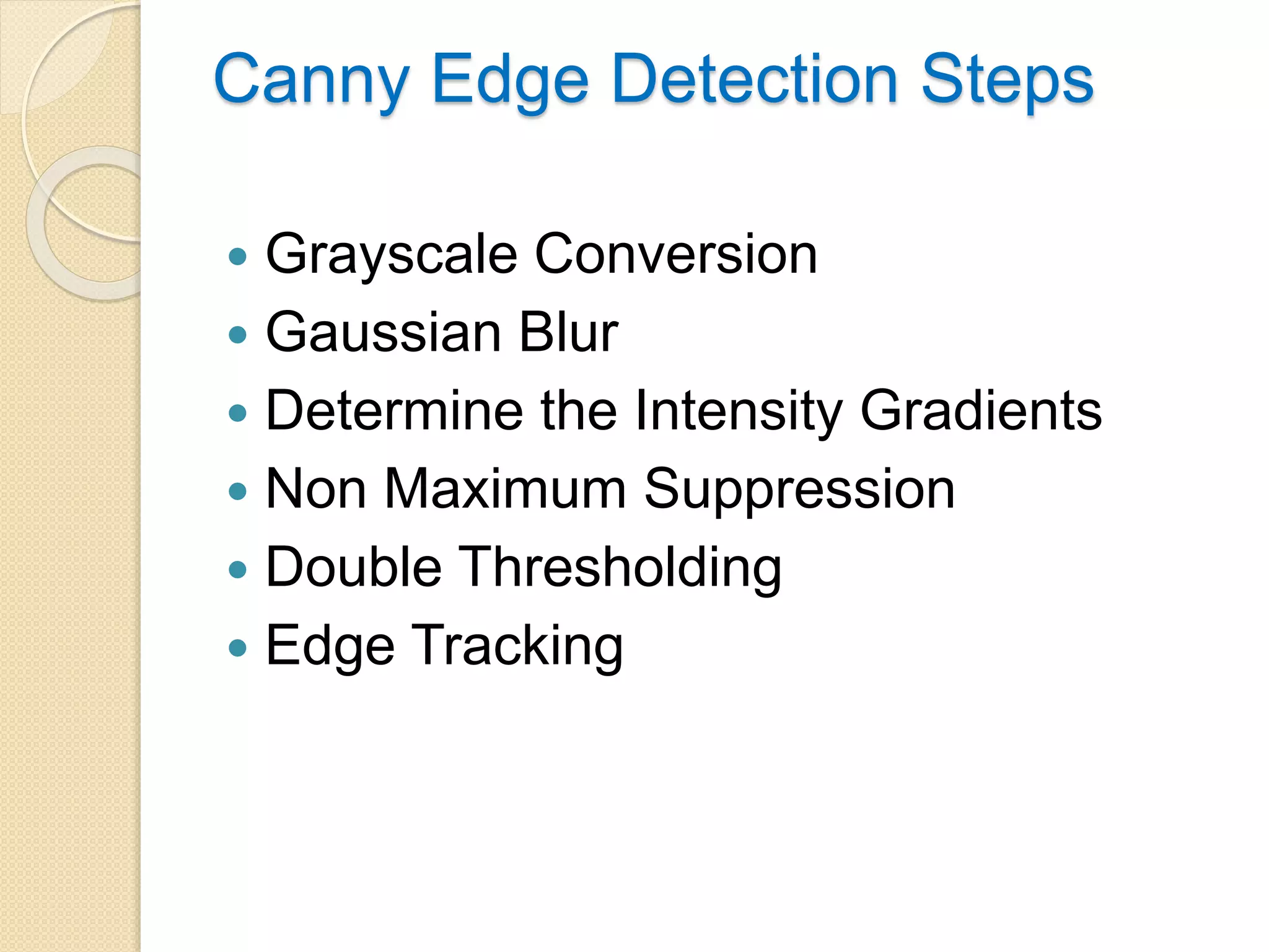 Canny Edge Detection Ppt