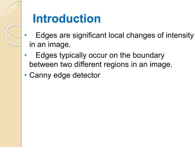Canny edge detection | PPTX