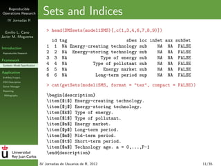 Reproducible Operations Research. An Application to Energy Systems Optimization | PPT