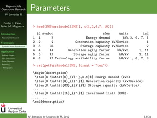 Reproducible Operations Research. An Application to Energy Systems Optimization | PPT