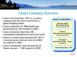 Canon Green Initiatives | PPT