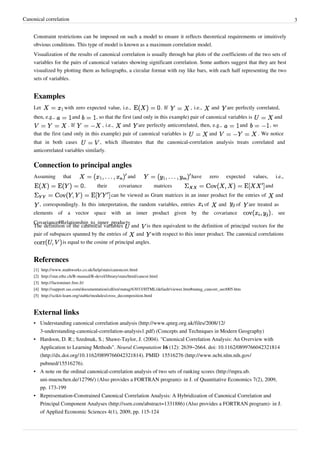 Canonical correlation | PDF