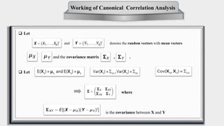 Canonical correlation analysis() | PPTX