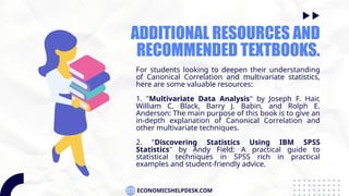 Canonical Correlation in SPSS - Merging Multiple Variables for Deeper Insights | PPTX | Physics ...