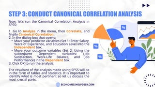 Canonical Correlation in SPSS - Merging Multiple Variables for Deeper Insights | PPTX | Physics ...
