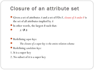 DBMS Canonical cover | PPT