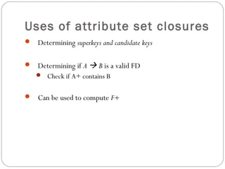 DBMS Canonical cover | PPT