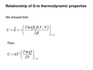 Canonical Partition Function Parameters.ppt