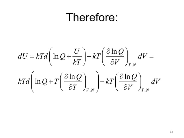 Canonical Partition Function Parameters.ppt