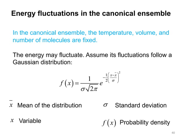 Canonical Partition Function Parameters.ppt