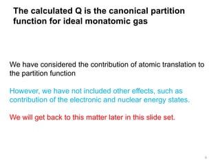 Canonical Partition Function Parameters.ppt