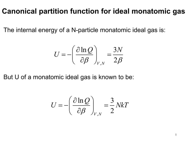 Canonical Partition Function Parameters.ppt