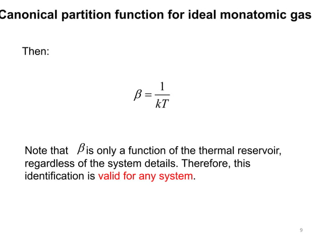 Canonical Partition Function Parameters.ppt