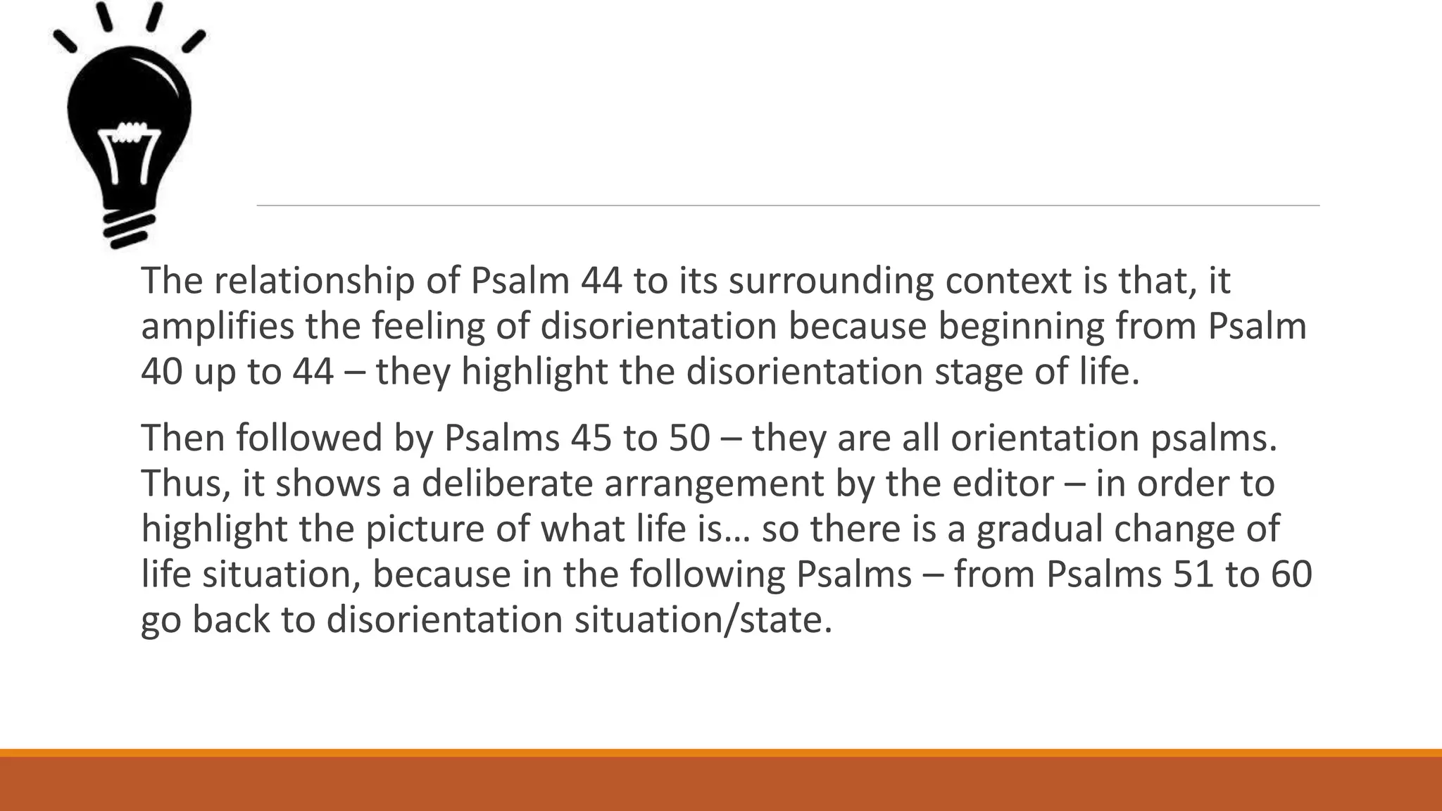 Canonical reading of psalm 44 | PPTX | Christianity | Religion ...