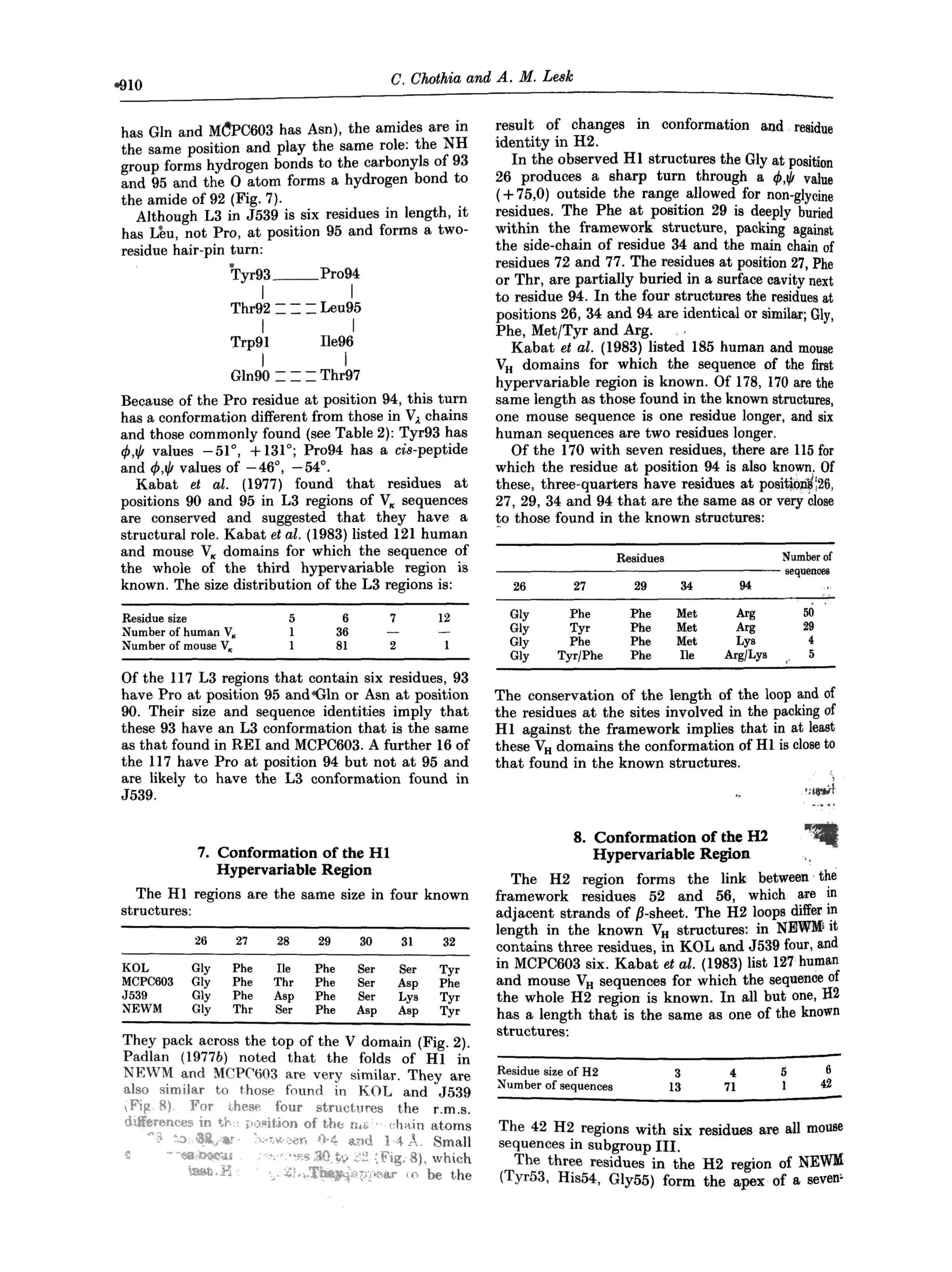 Canonical structures for the hypervariable regions of immunoglobulins | PDF