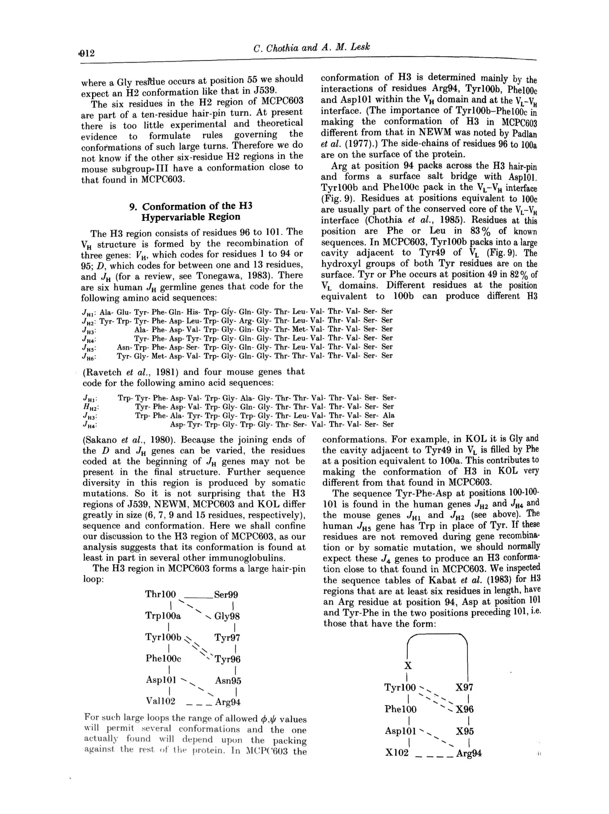 Canonical structures for the hypervariable regions of immunoglobulins | PDF