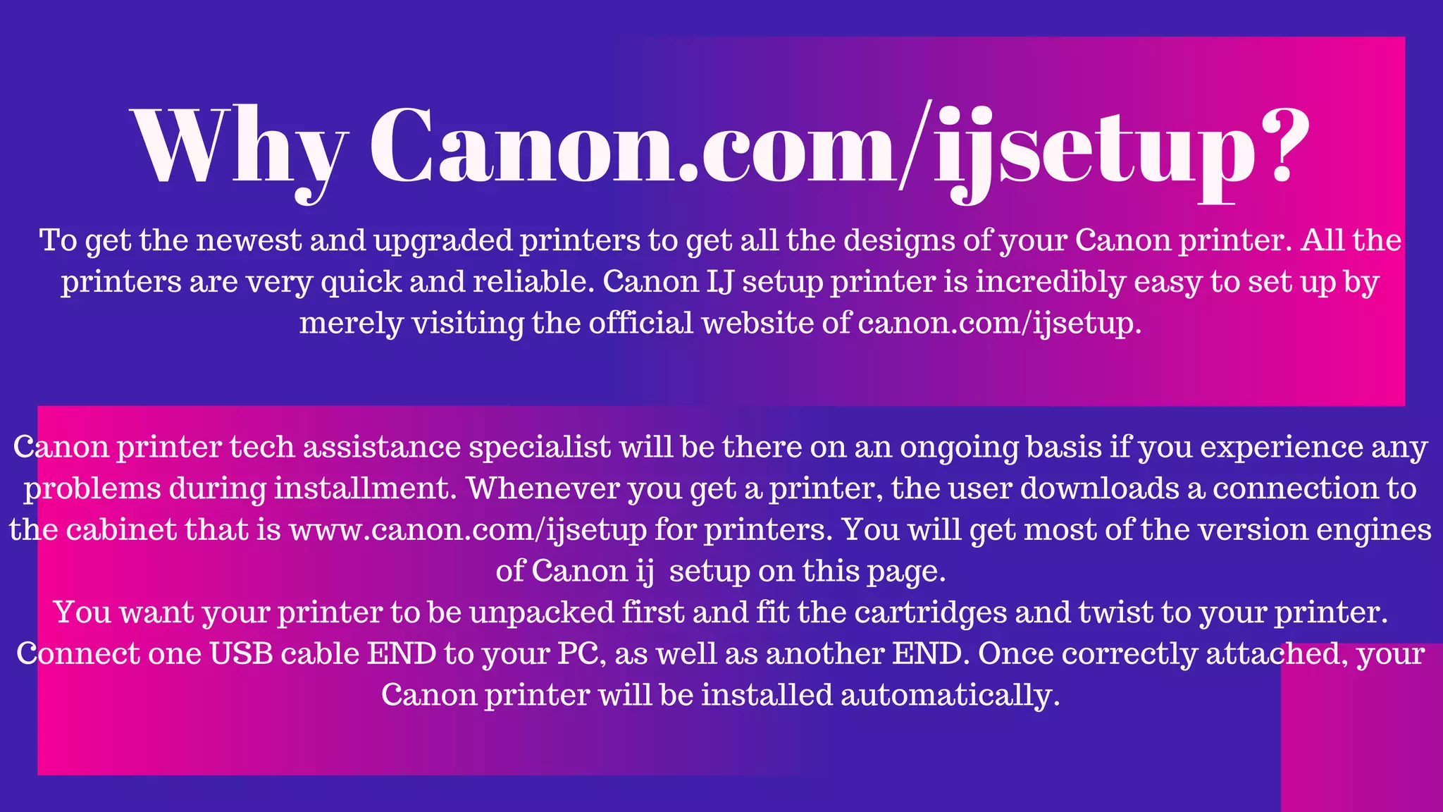 Canon ij setup | PDF