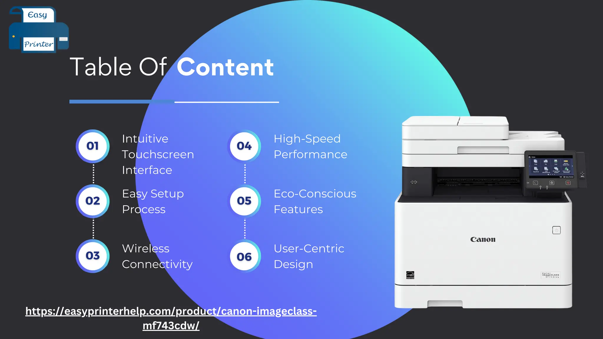 Canon imageCLASS MF743Cdw Effortless Operation for User Convenience.pdf