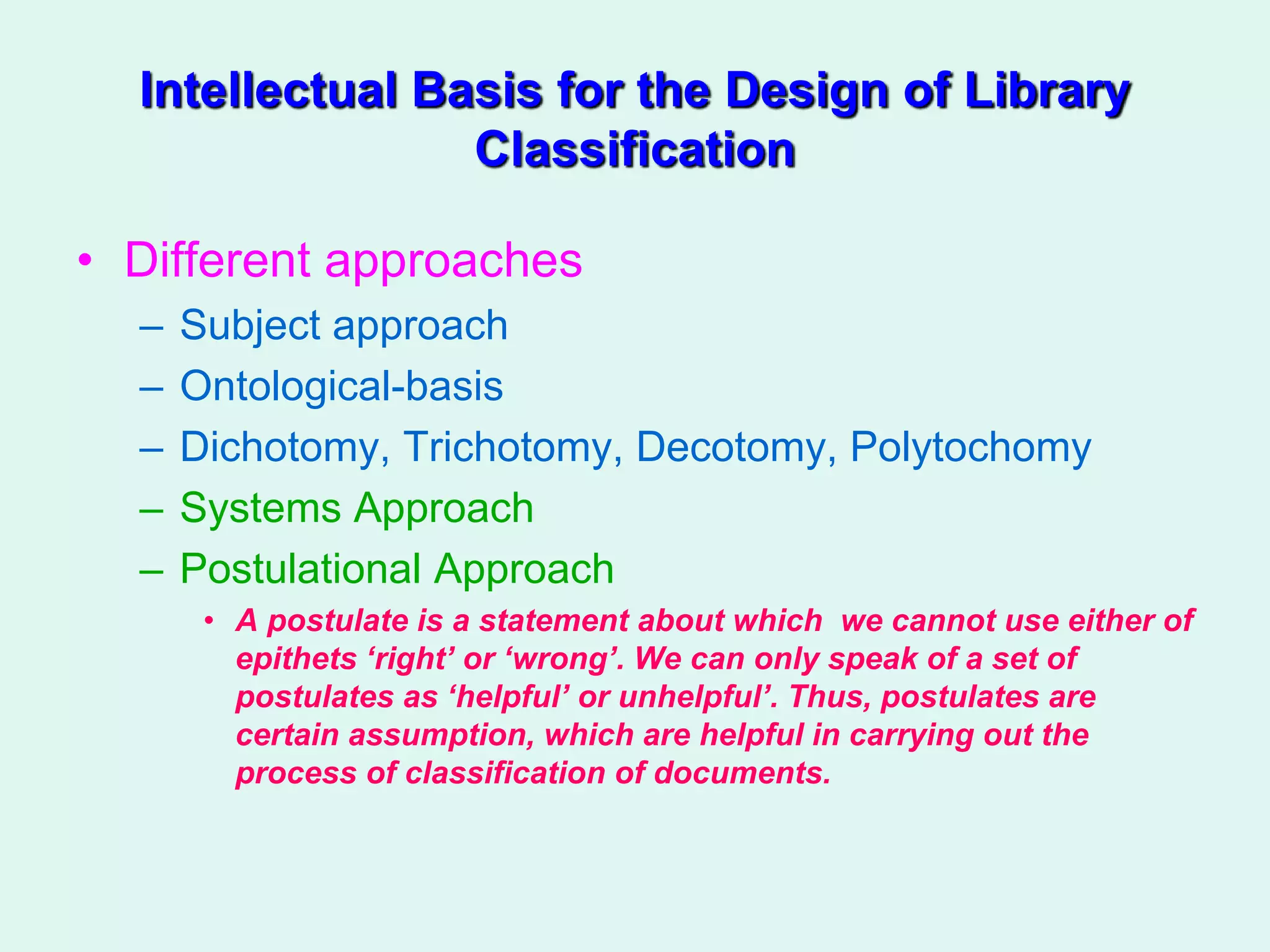 Canon of classification | PPT