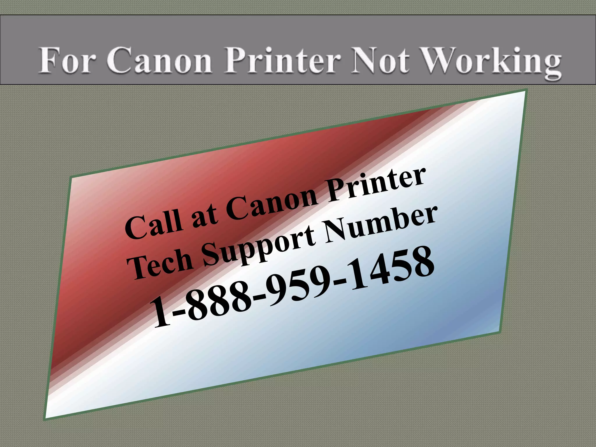 Canon printer trouble | PPT