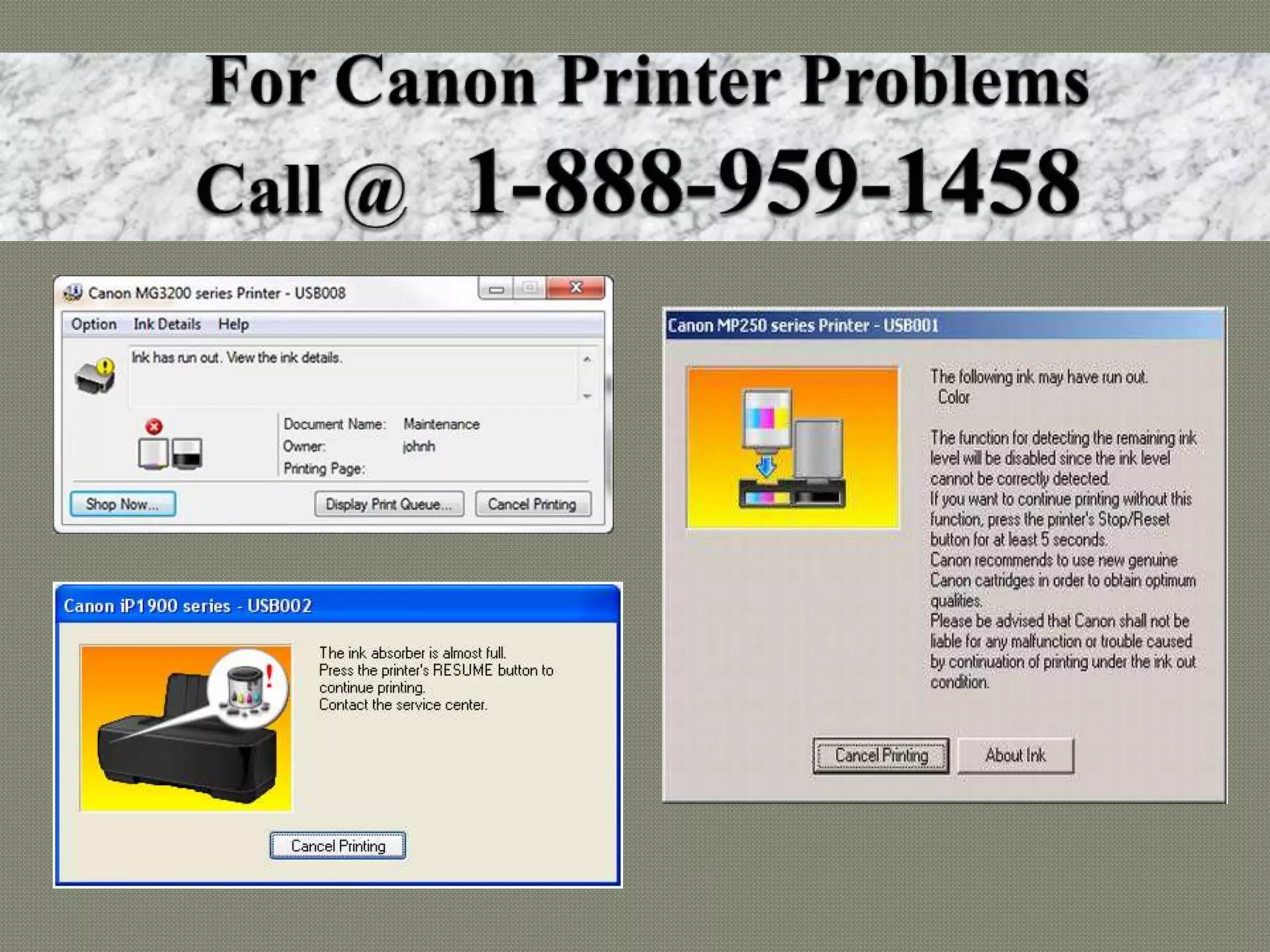 Canon printer trouble | PPT