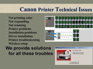 Canon printer trouble | PPT