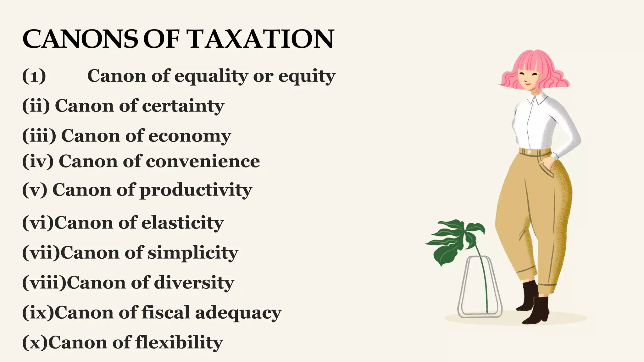 Canons of taxation | PPT