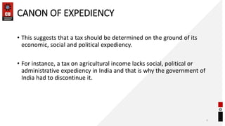 Canons of Taxation Part -2.pptx