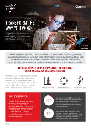Canon Digital Transformation flyer | PDF