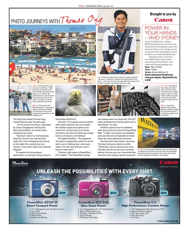 A Photo Journey in Sydney with Singaporean artiste Thomas Ong | PDF