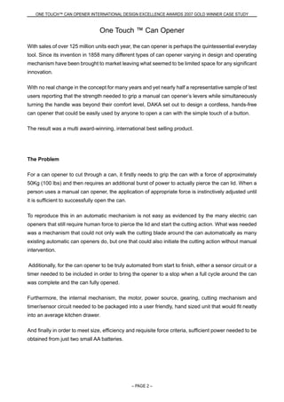 Can opener design | PDF