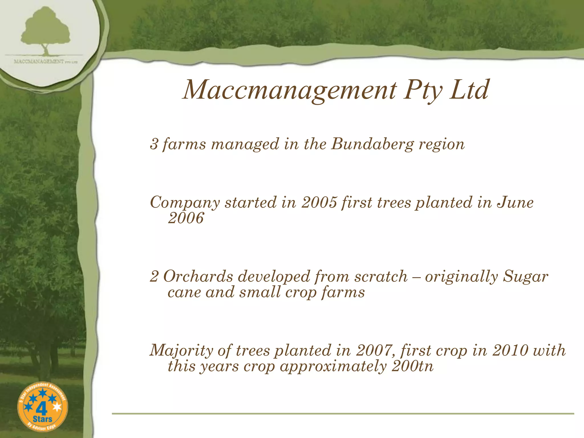 Canopy management young tree canopy management – a broad acre ...