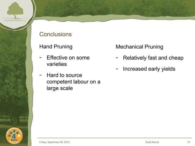 Canopy management young tree canopy management – a broad acre ...