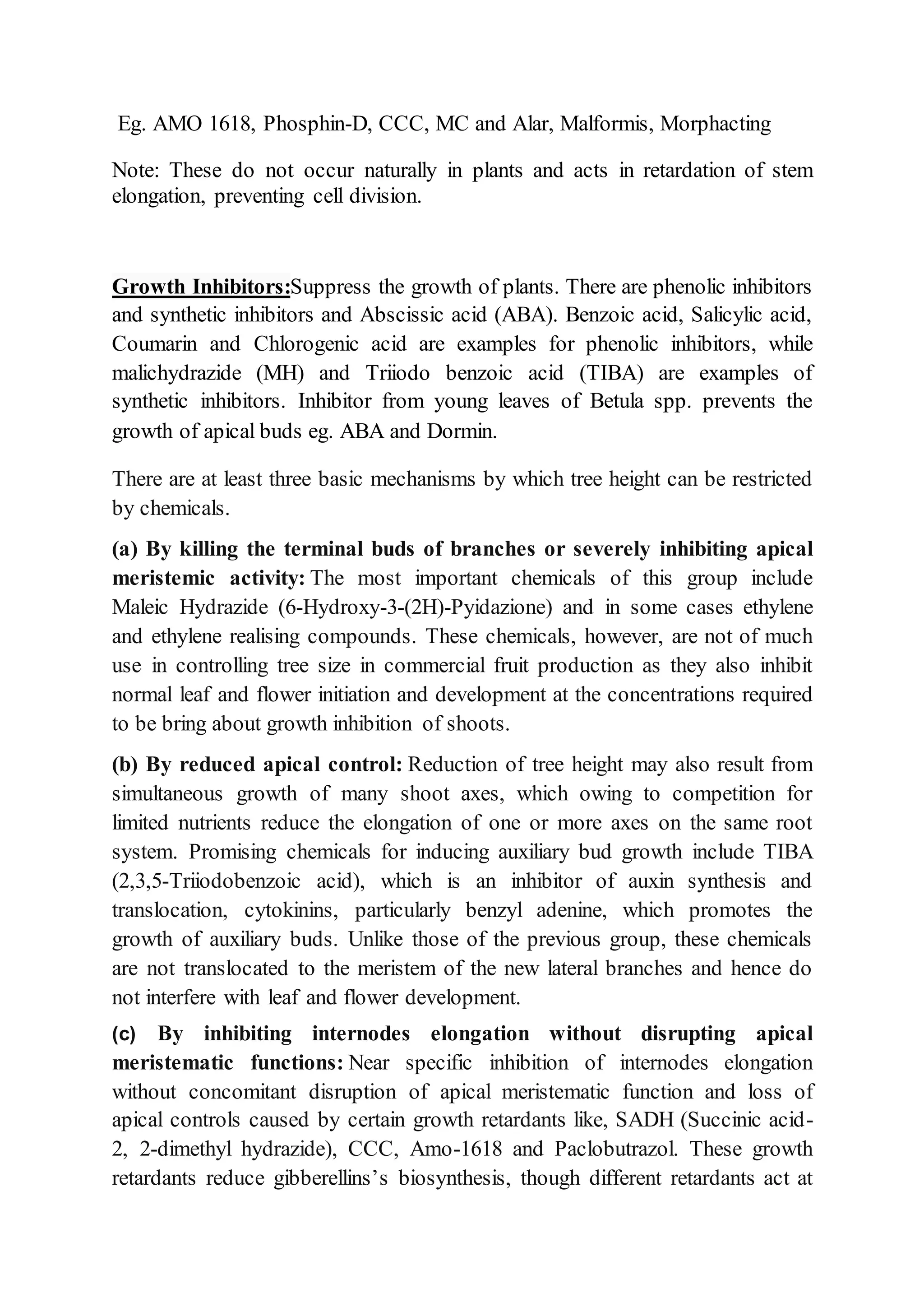 Canopy management through plant growth inhibitors | DOCX