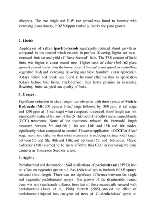 Canopy management through plant growth inhibitors | DOCX