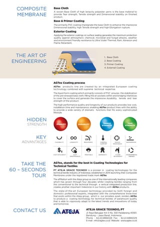 CANOPY MEMBRANE INDONESIA - CATALOGUE AGTEX | PDF