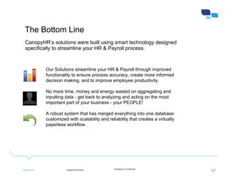 CanopyHR Solutions | PPT