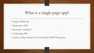 Canopy view of single-page applications (SPAs) | PPT