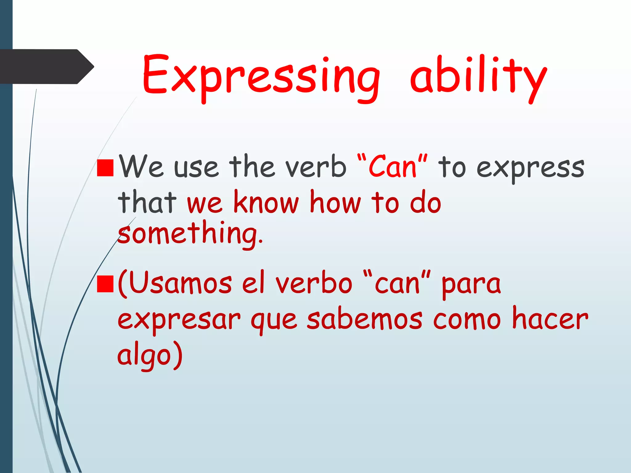 3 básicos Uso de "Can or can't" | PPTX