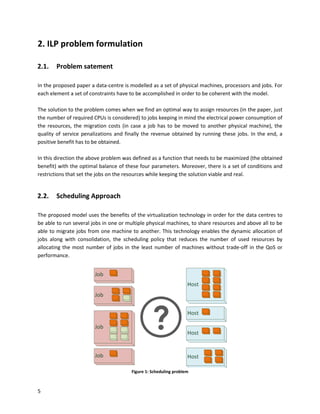 An Integer Programming Representation for Data Center Power-Aware Management - Report | PDF ...